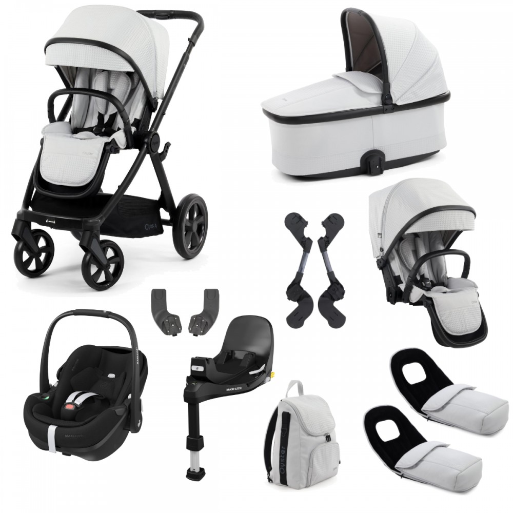 Babystyle Oyster 4 Tandem Pebble 360 Pro Travel System Bundle, Jubilee