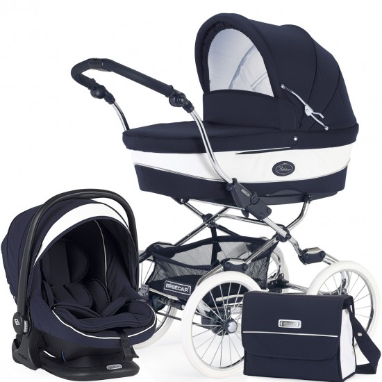 Bebecar Stylo Class+ Classic Pram + Lie Flat Car Seat Travel System ...