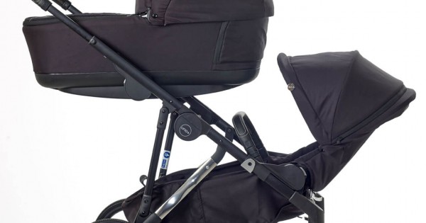 Mee-go Uno Plus 2 in 1 Pram & Pushchair, Black/Chrome