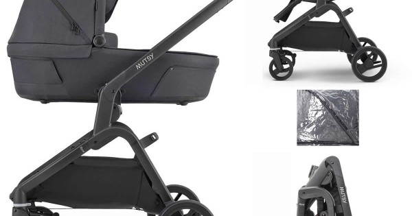 Mutsy Flow 2 in 1 Pram, North Black