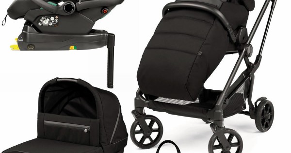 Peg Perego Vivace 3 in 1 i-Size Travel System Bundle, SE Licorice